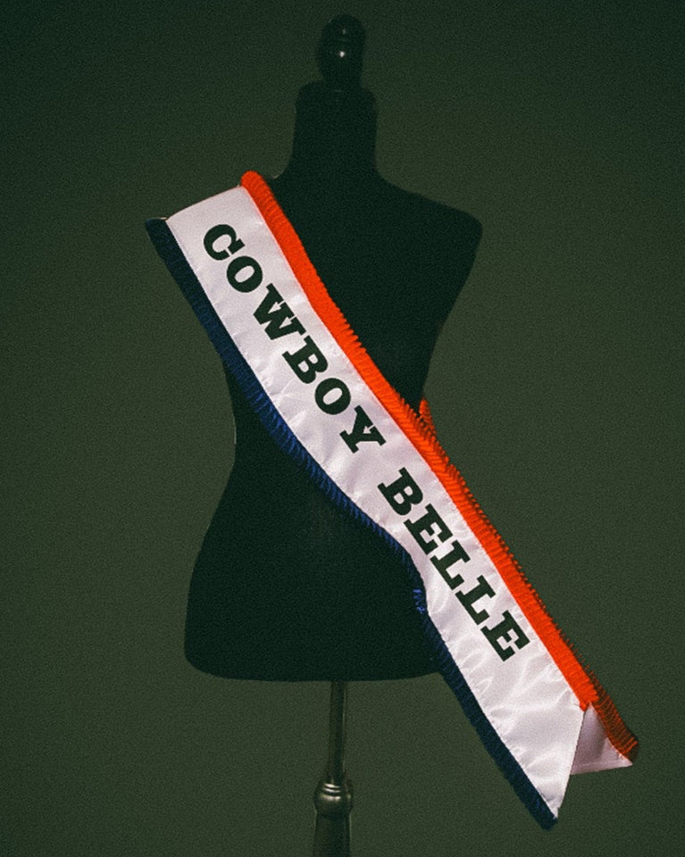Cowboy Sash, Cowboy Kamala Sash, Red White and Blue Sash, Bride Sash ...